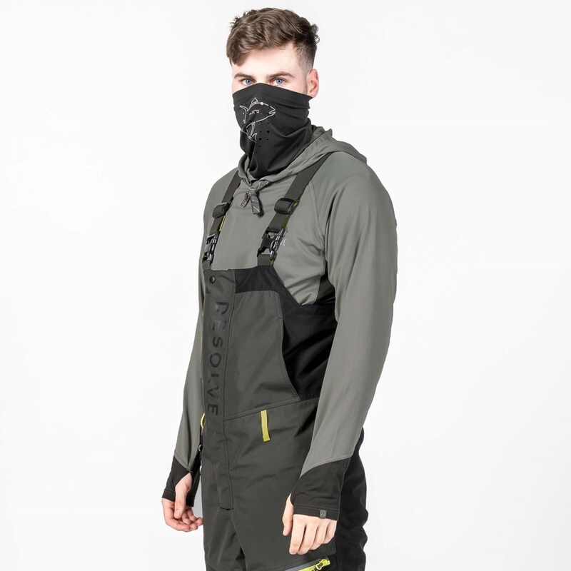 Desolve Proteus Bib Three Layer Hydrafuse Techlite Fabric - Charcoal # ...