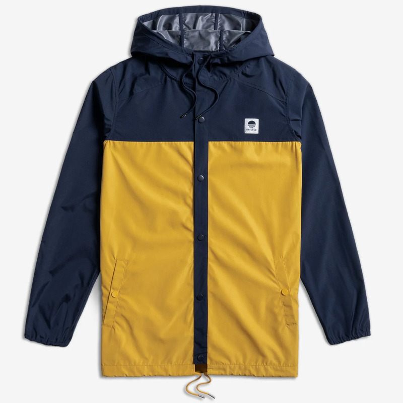 Desolve Sun Down Jacket Lightweight Spray Jacket - Navy/yellow # ...