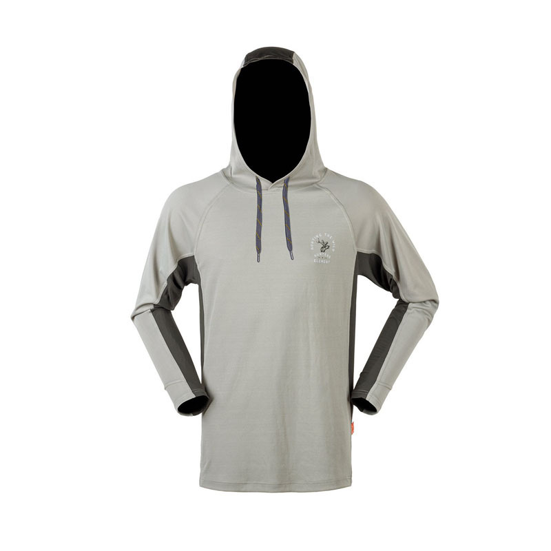 Hunters Element Mens Outdoor Stag Tech Hoodie - Greywacke #stag Gw
